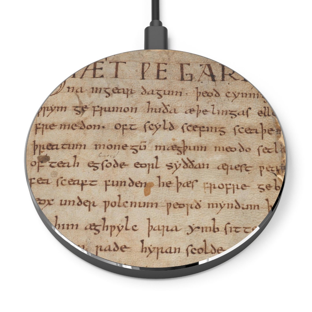 Beowulf Nowell Codex Wireless Charger Language/history/vintage/phone ...