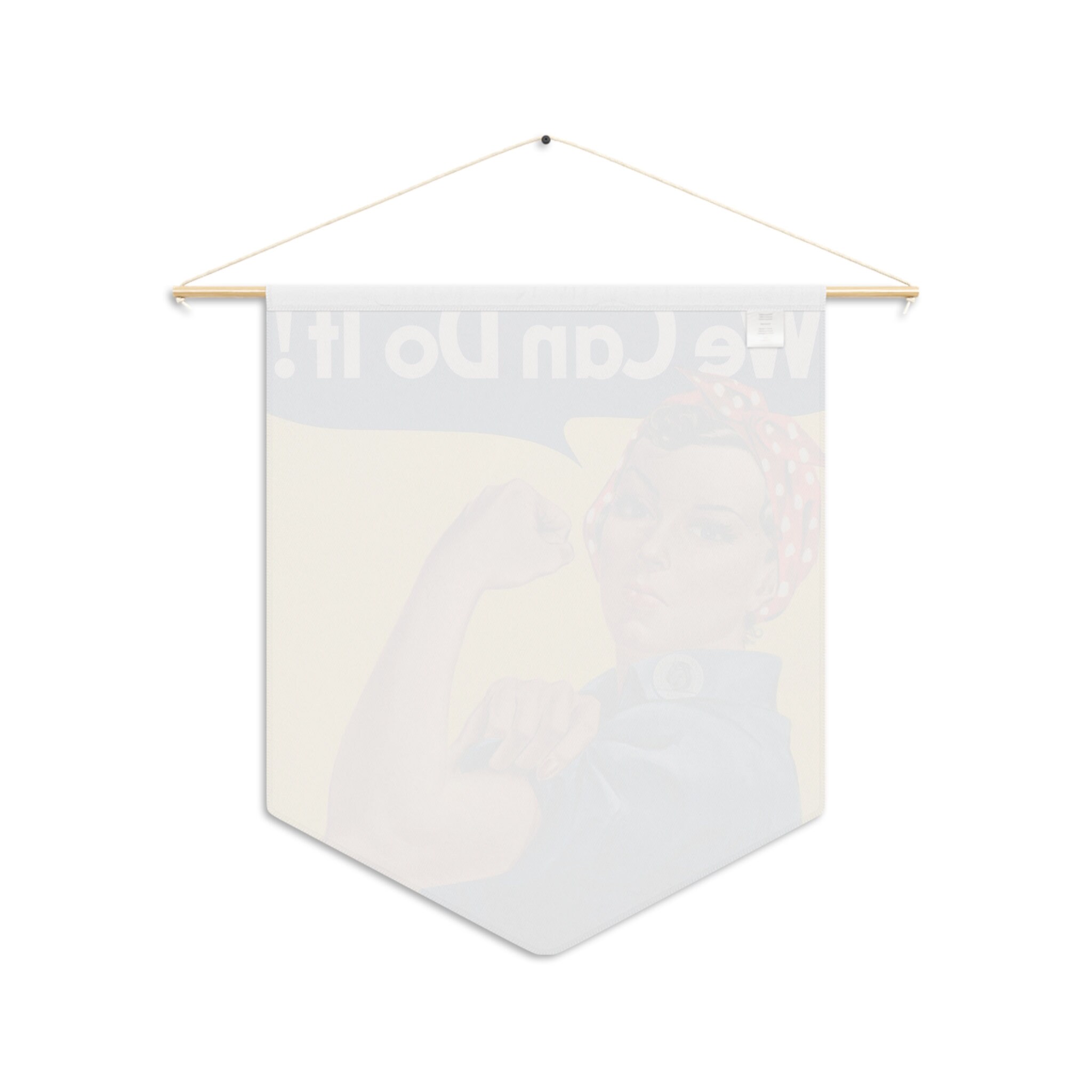 Rosie the Riveter Pennant Poster/ww2/history/women/factory/vintage/gift ...