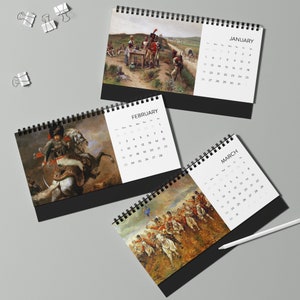 Napoleonic Military 2025 Desktop Calendar War/battle/cavalry/infantry ...