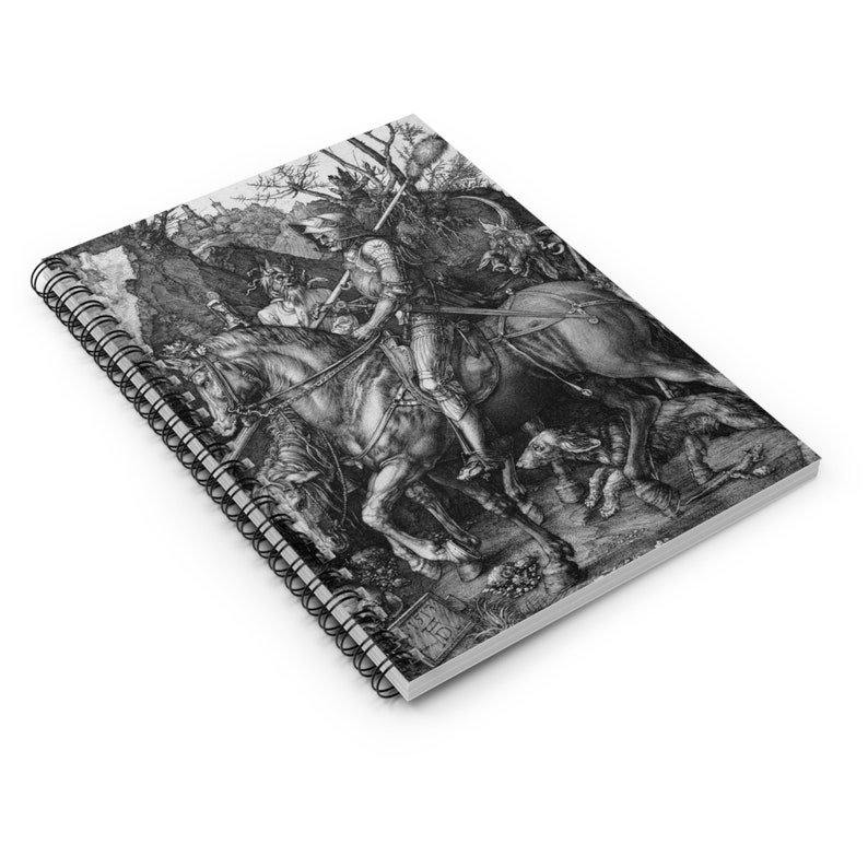 Knight, Death and the Devil Spiral Notebook - Ruled Line Durer/medieval ...