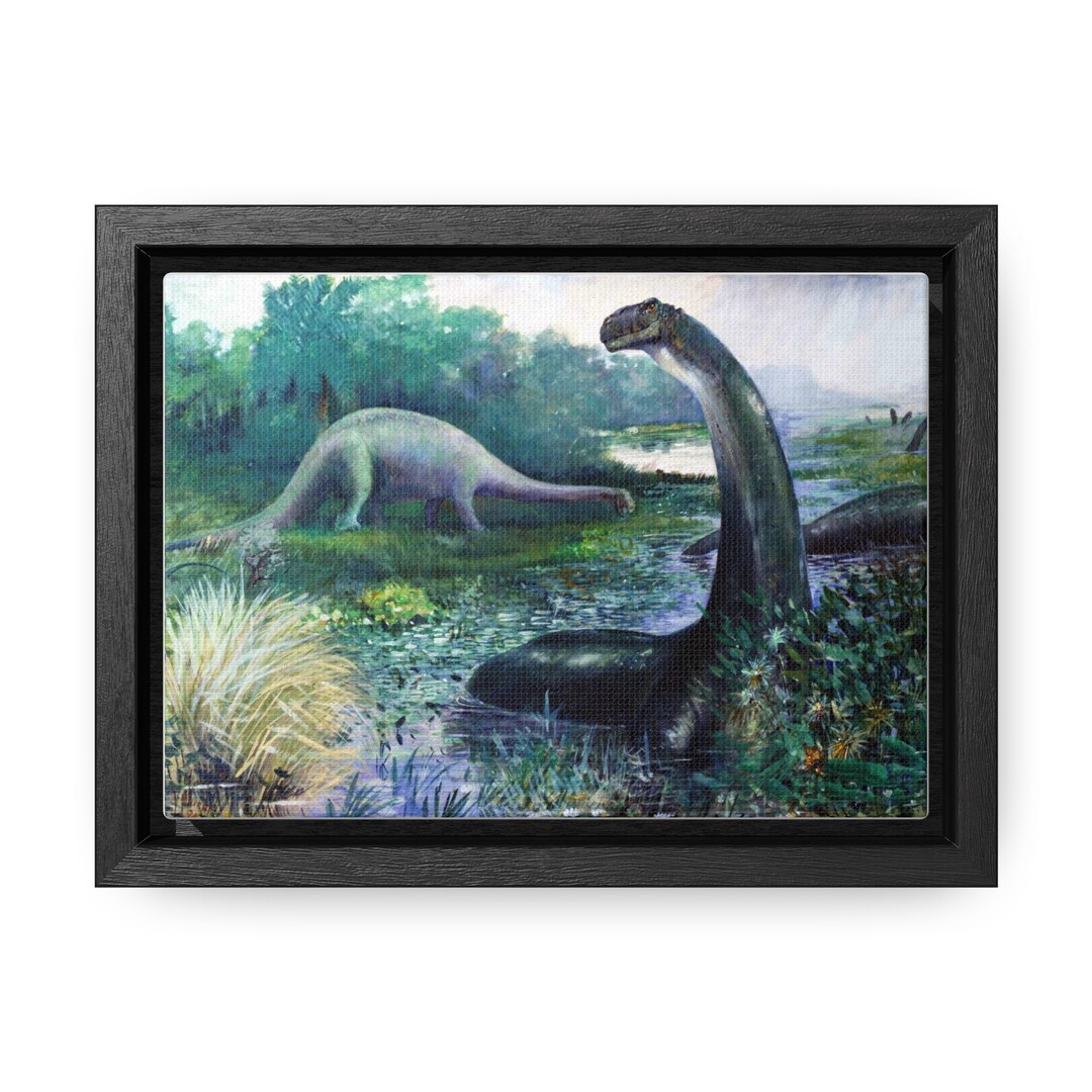Brontosaurus Gallery Canvas Wraps Dinosaur/gift/vintage/writer/author ...
