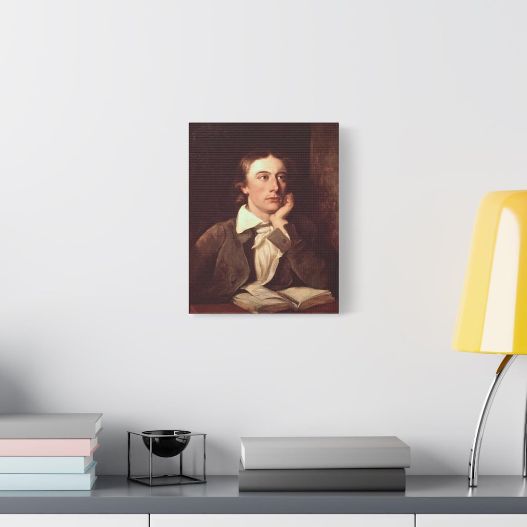 John Keats Portrait Stretched Matte Canvas Classic/literary/romantic ...