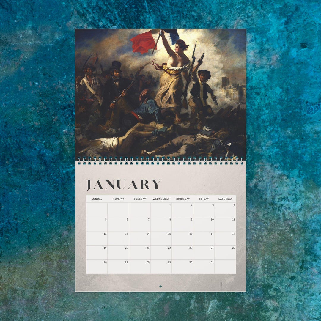 Art Masterpieces 2025 Wall Calendars (2 Sizes) Classic/painting/writer ...