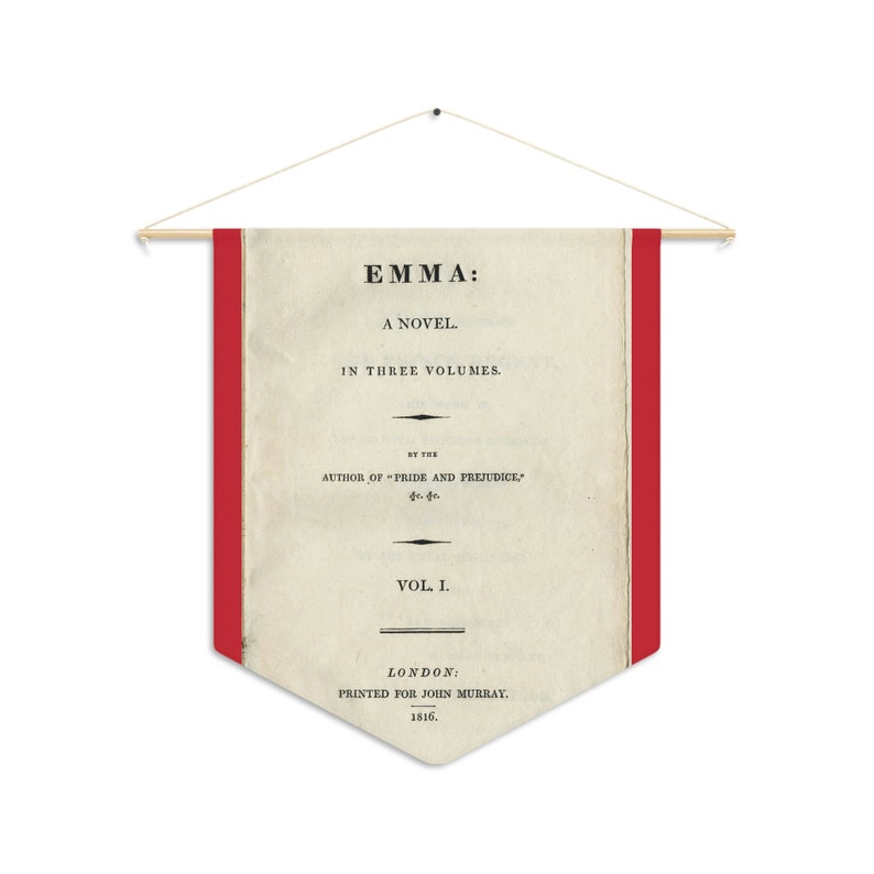Emma First Edition Title Page Pennant Regency/author/jane Austen/comedy ...