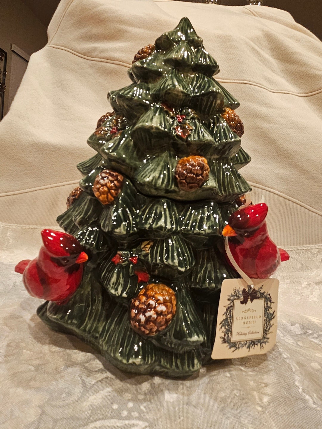 Christmas Corner Ruby Cookie Jar Christmas Tree - Etsy