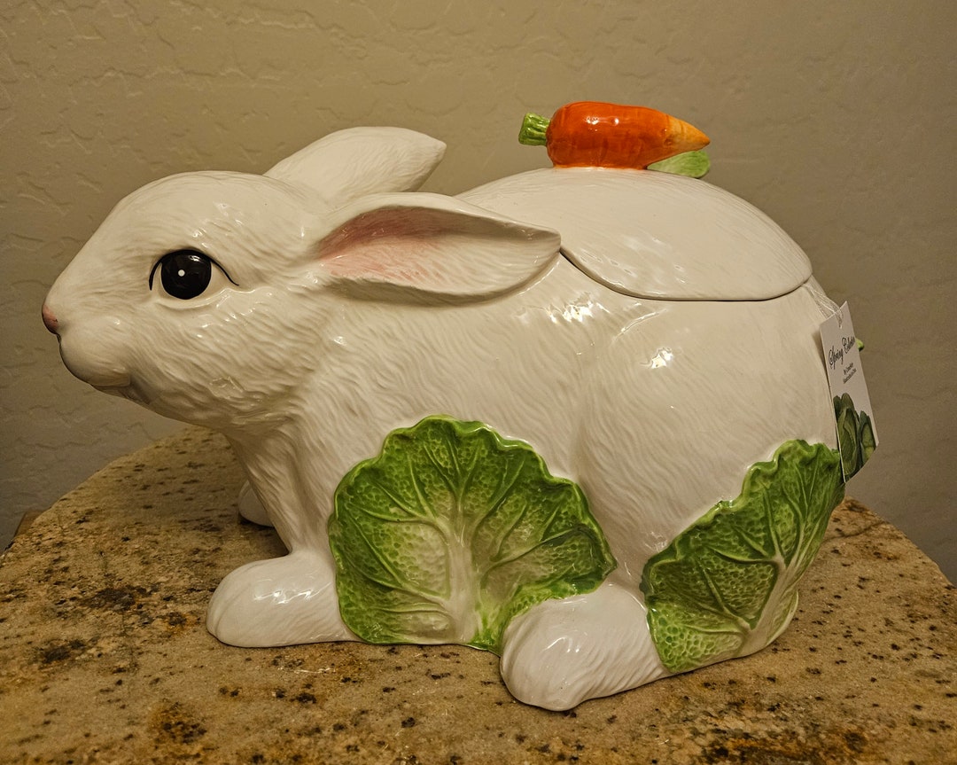Easter Spring Corner Ruby CR Easter Bunny Rabbit Soup Tureen - Etsy