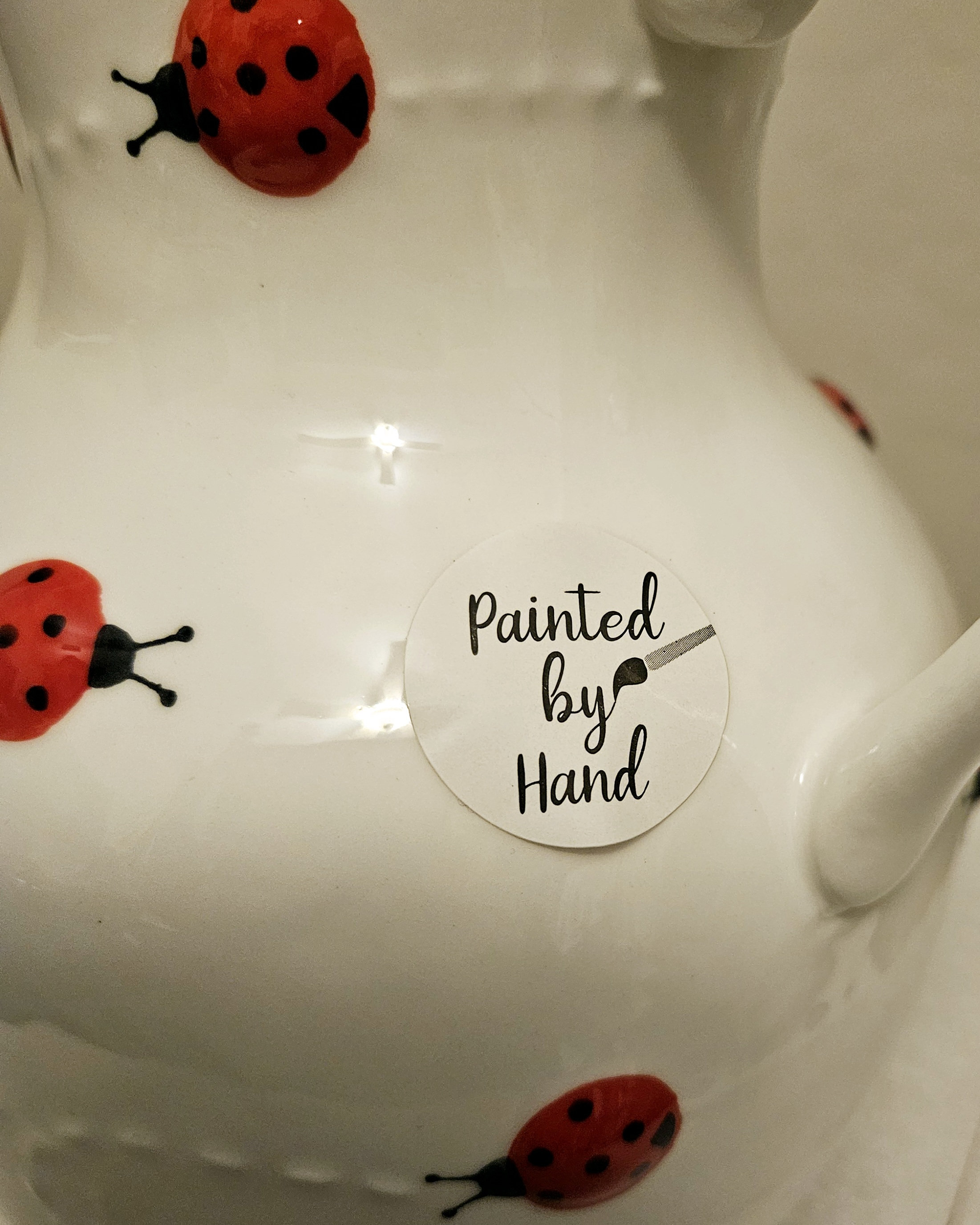 Ladybug Lang by Design Hand Painted Pitcher - Etsy