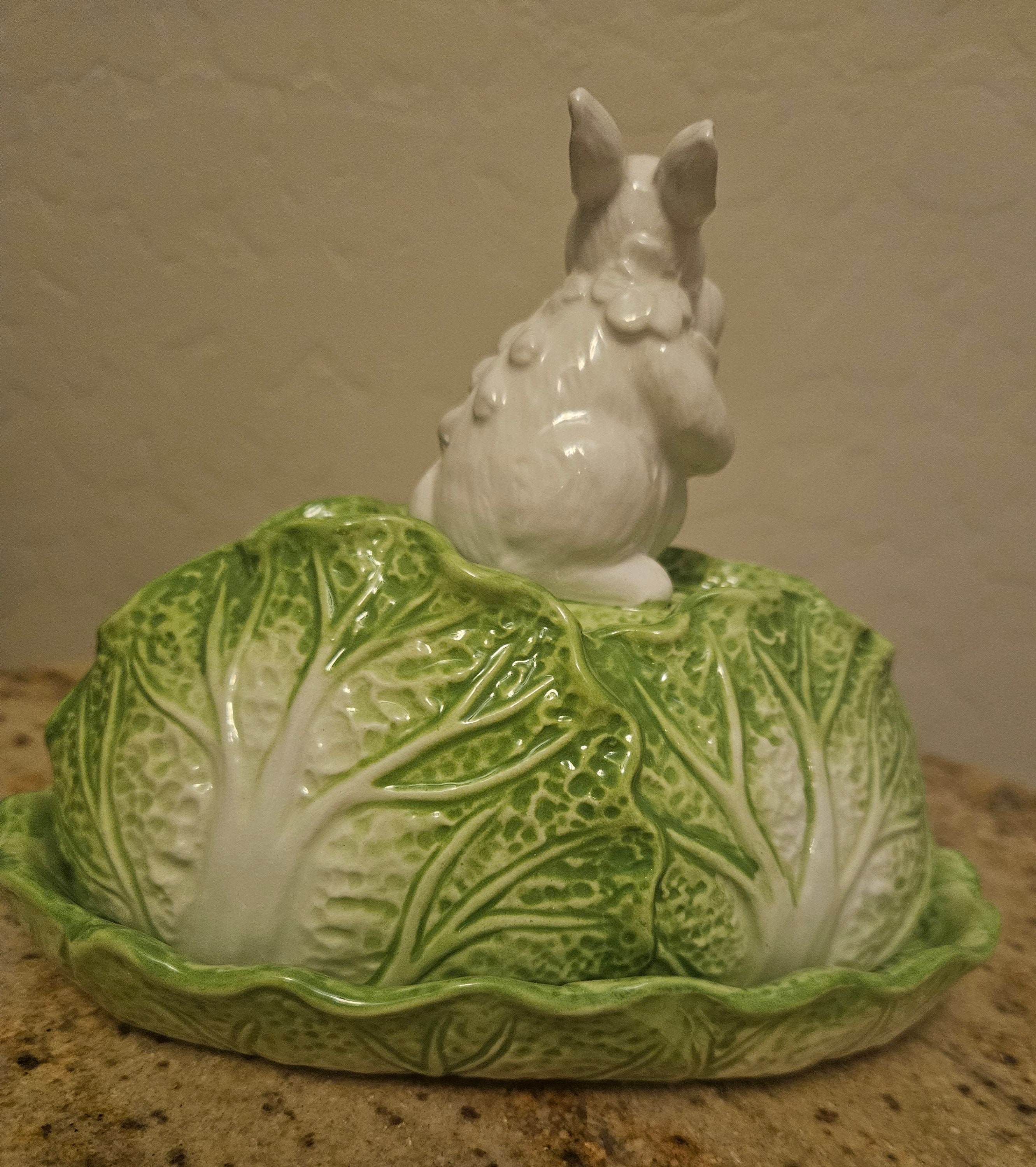 Corner Ruby Easter Butter Dish Bunny Rabbit Spring Collection - Etsy