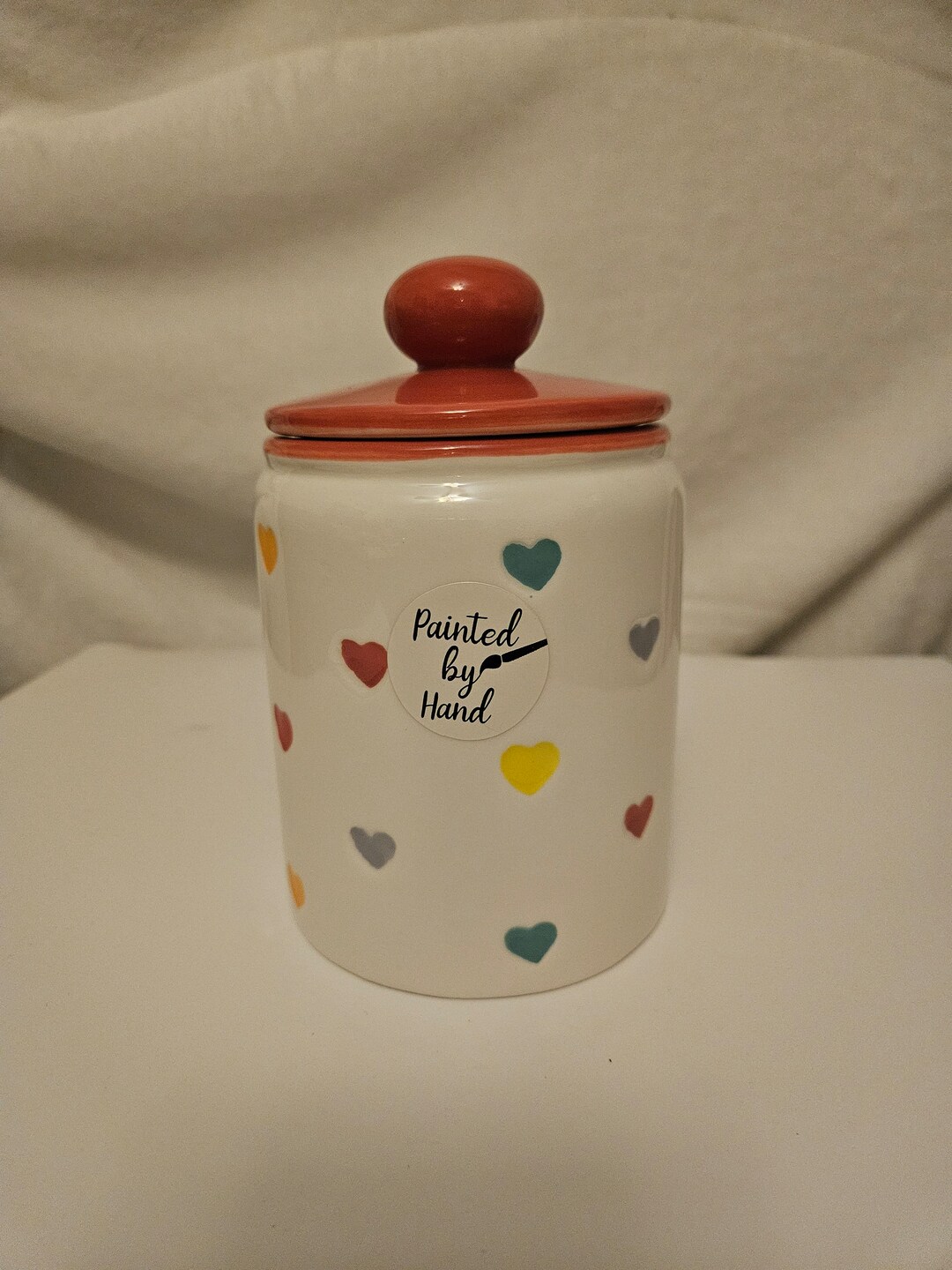 Spring Love Valentines Lang Hand Painted Tea or Sugar Canister ...