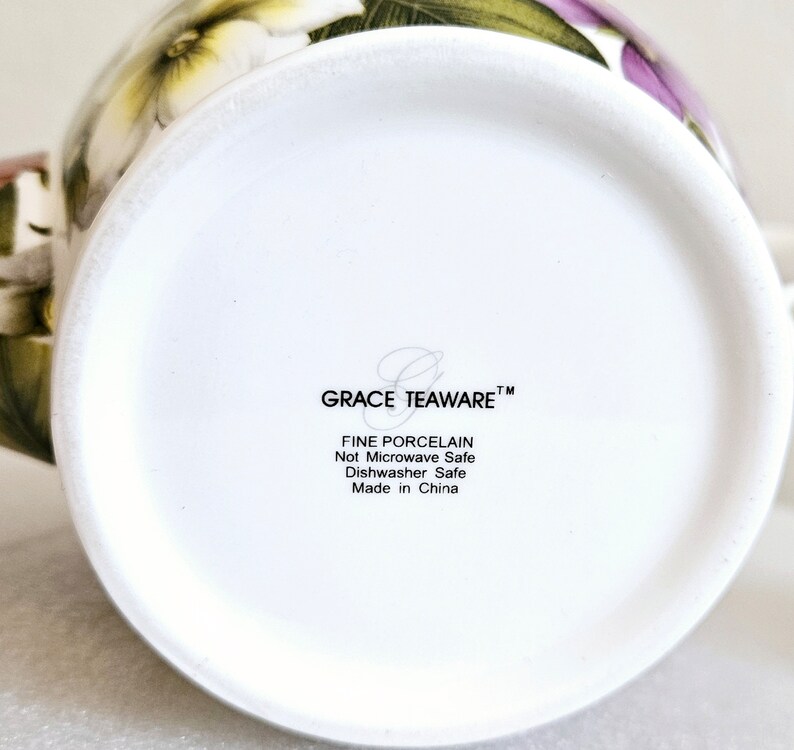 Grace Teaware Fine Porcelain Purple Pansey Teapot With Gold Trim - Etsy