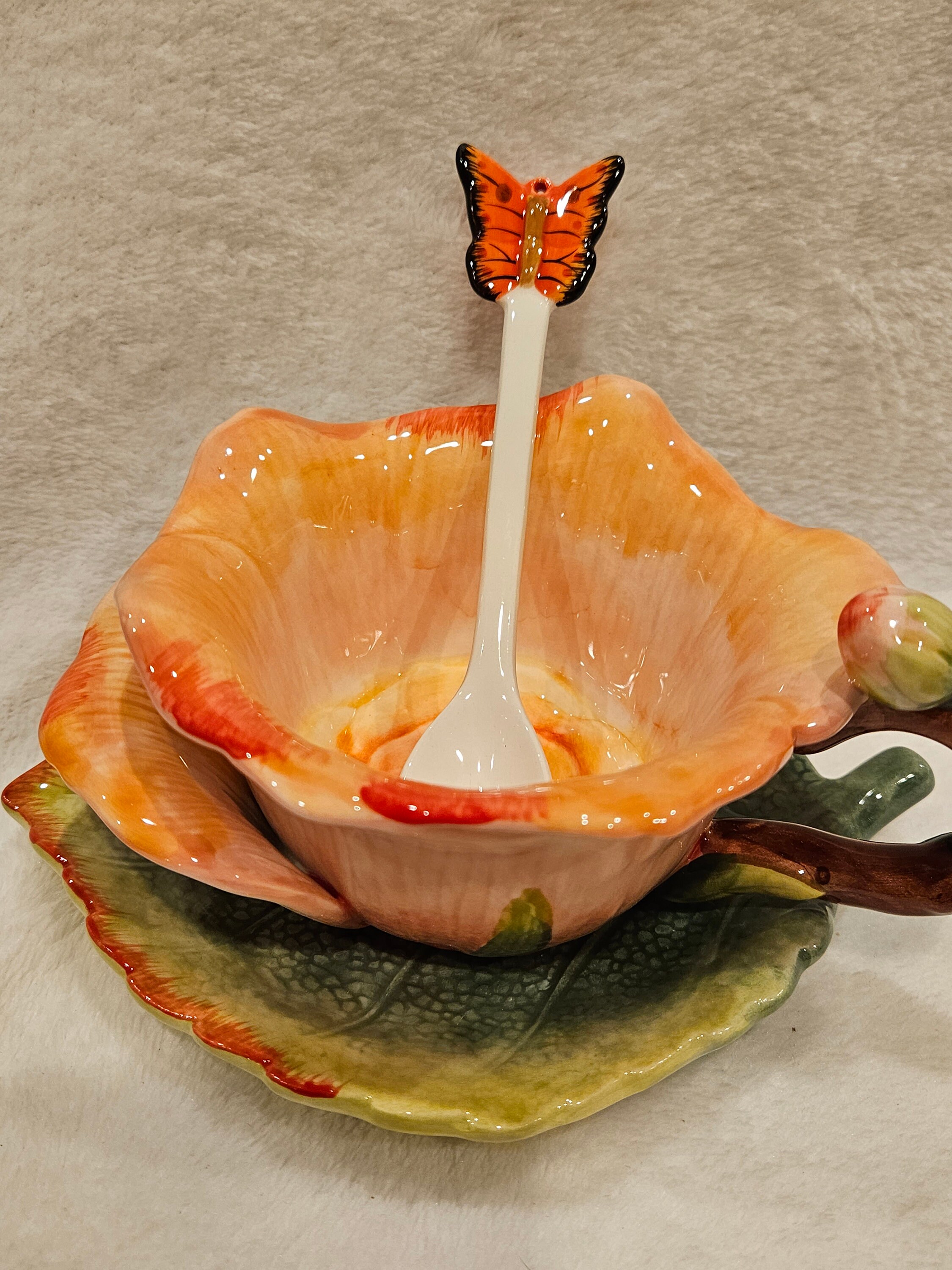 Corner Ruby CR Teacup Garden Collection Pink on the Outside - Etsy