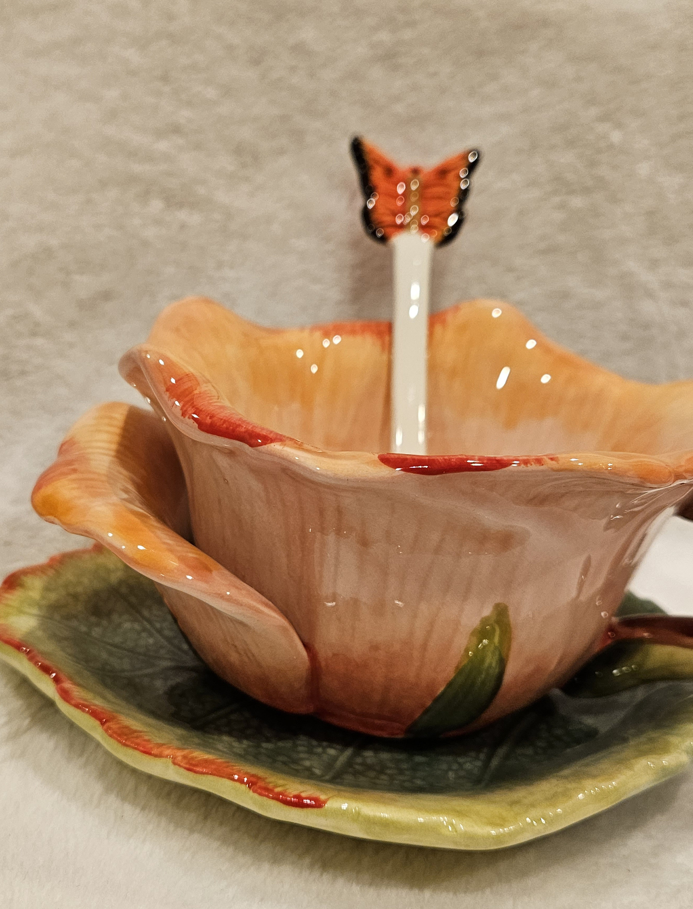 Corner Ruby CR Teacup Garden Collection Pink on the Outside - Etsy