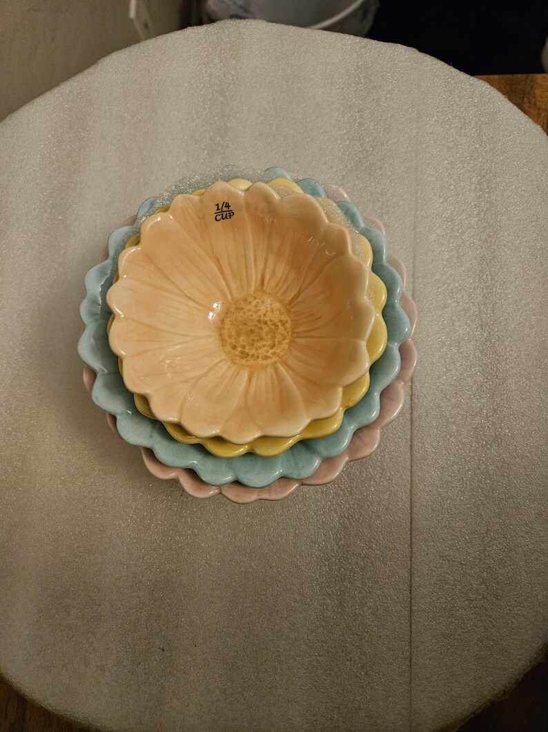 Messuring Cups, Flowers by Potters Studio - Etsy