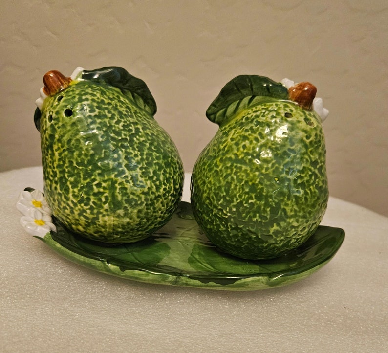 Avacado Corner Ruby CR Tropical Fruit Collection Salt and Pepper Shaker ...