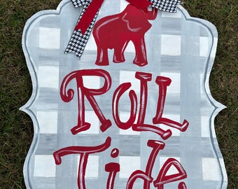 Alabama Roll Tide Door Hanger - Etsy
