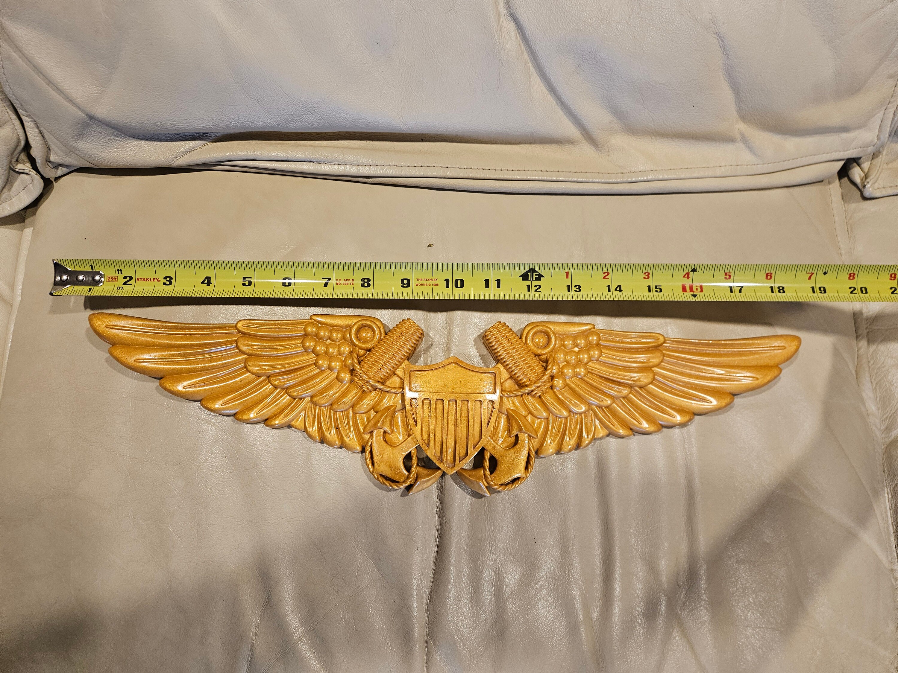18.5 Navy Flight Officer Insignia Plaque Gold - Etsy