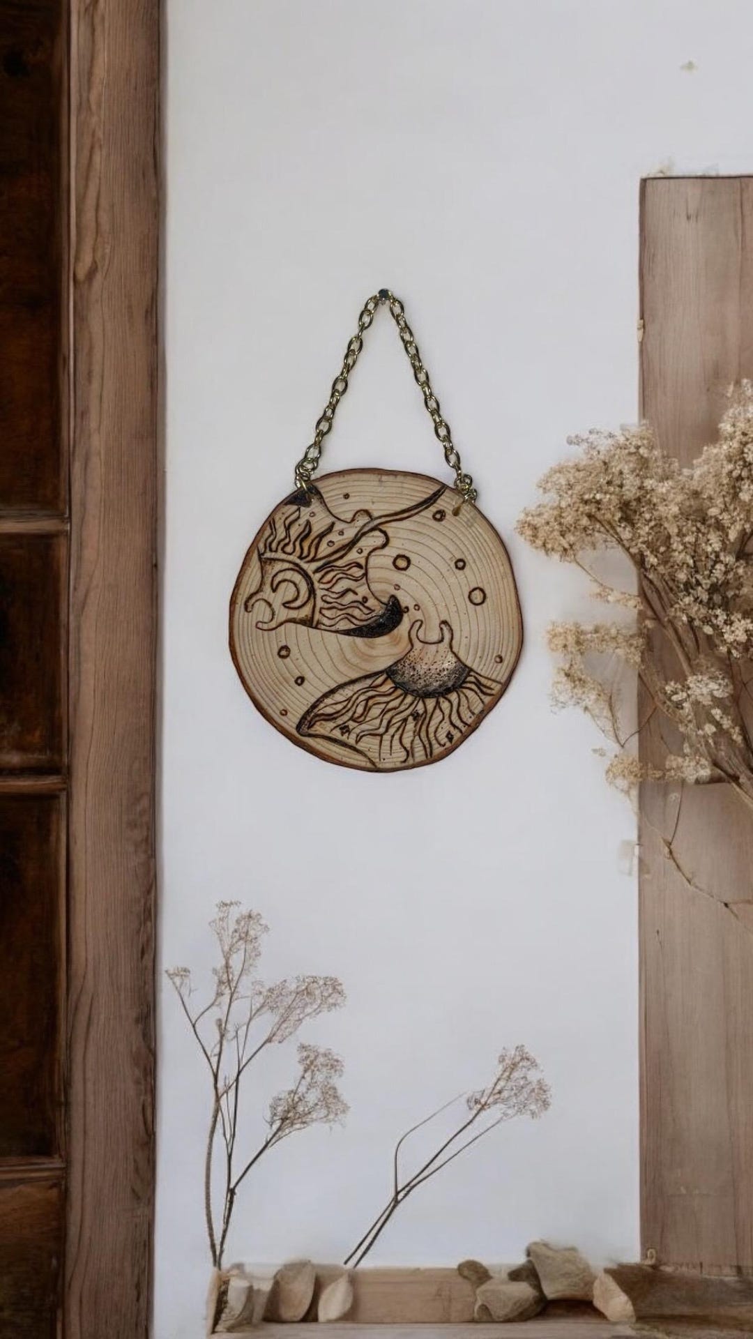 Manta Ray Wood Burnt Hanging - Etsy
