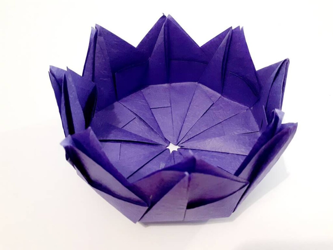 Origami Bowl Made With Beautiful Paper, Lovely Gift or Home Decor and ...