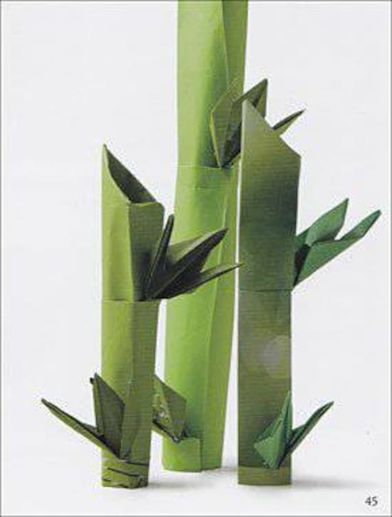Bamboo Origami Composition. a Lovely Idea for Decoration or as - Etsy
