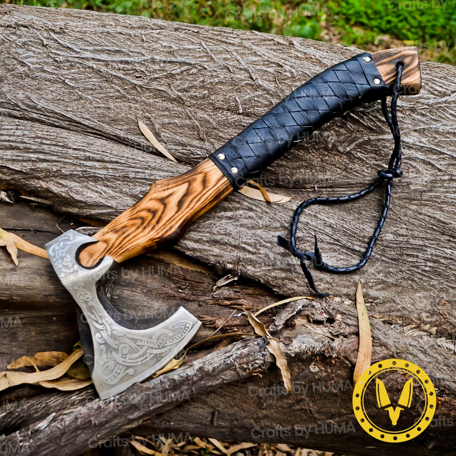 Hand Forged Viking Axe, Custom Throwing Axe, Personalized Camping Axe ...