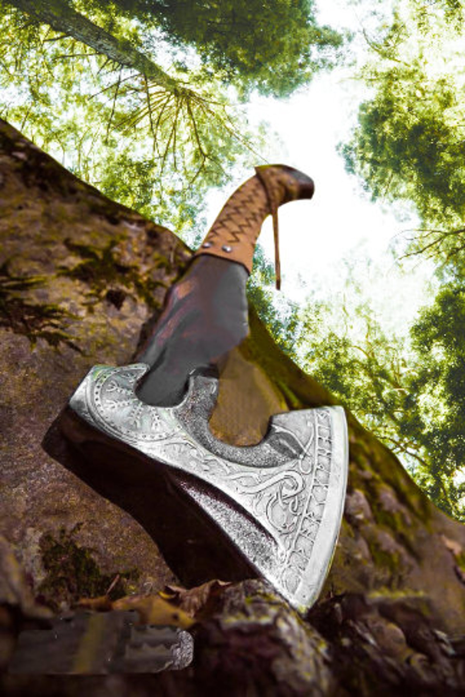 Hand Forged Viking Axe, Custom Throwing Axe, Personalized Camping Axe ...