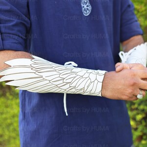 Viking Medieval Raven Wings Armor, Ren Faire Larp Leather Armor ...