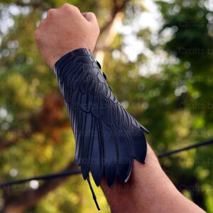 Viking Medieval Raven Wings Armor, Ren Faire Larp Leather Armor ...