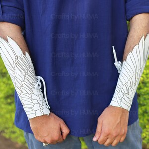 Viking Medieval Raven Wings Armor, Ren Faire Larp Leather Armor ...