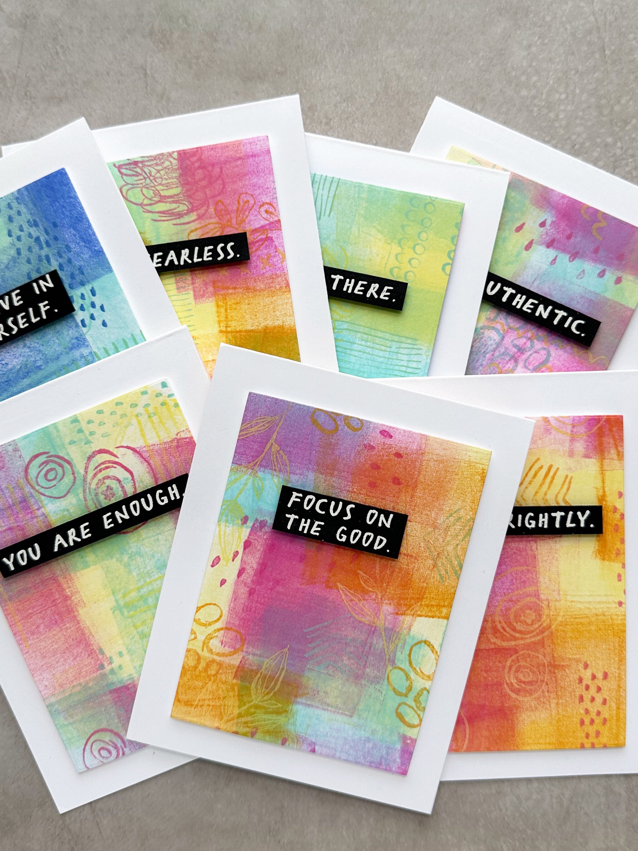 Set of 7 Handmade Encouragement Cards - Etsy