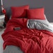 Red Bedding Set 100% Cotton Queen Size Natural Cotton - Etsy
