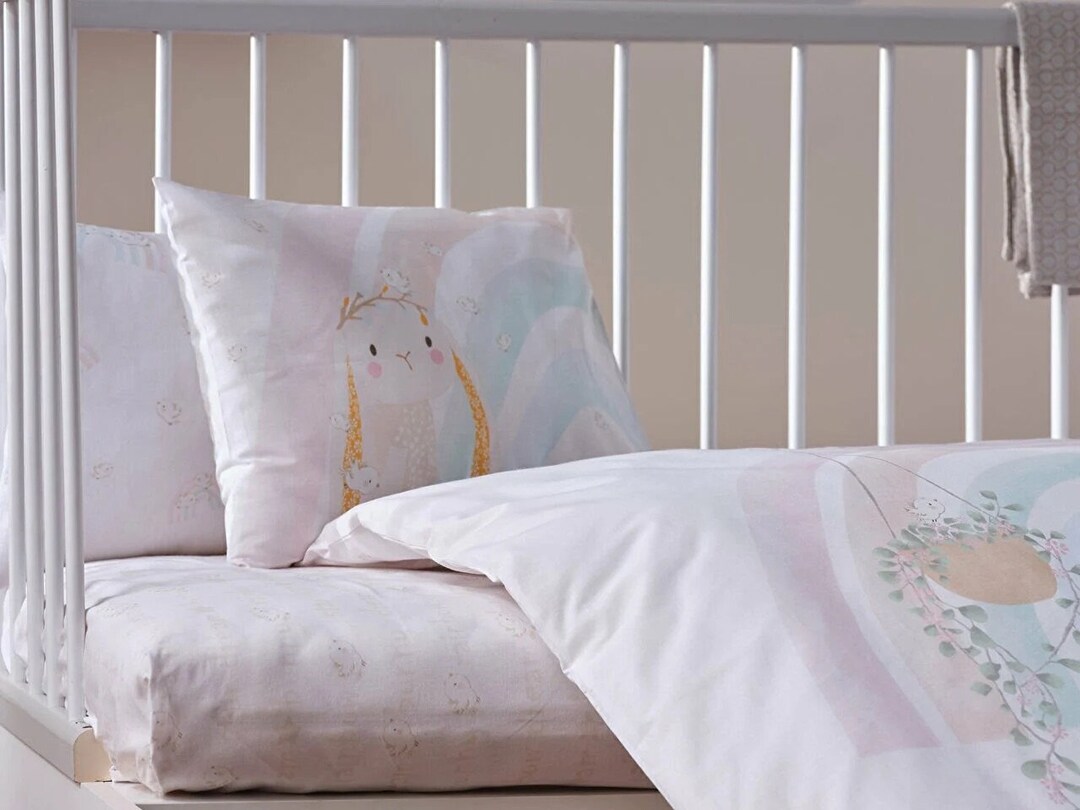 Baby Duvet Cover Set Little Bunny Baby Kids Toddler Organic Cotton ...