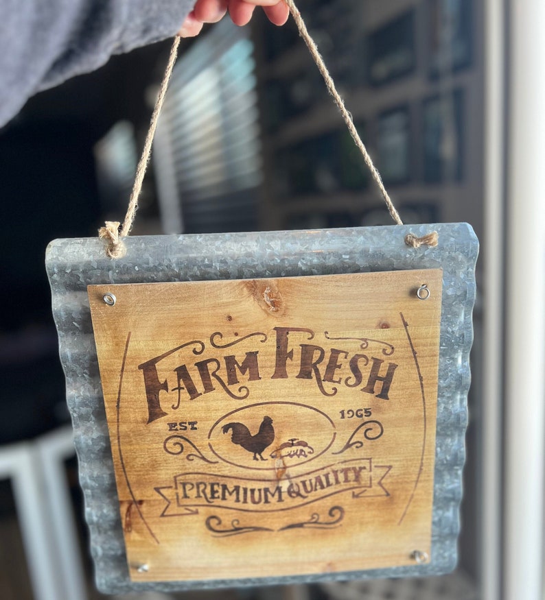 Farm Fresh Metal Sign - Etsy
