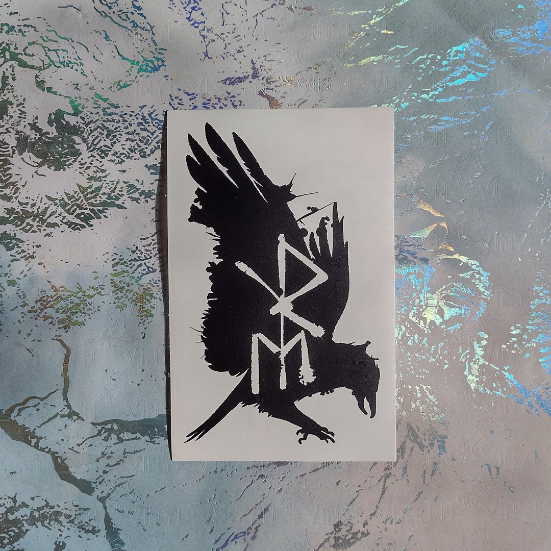 Raven Bind Rune Permanent Vinyl Decal/ Bumper Sticker - Etsy