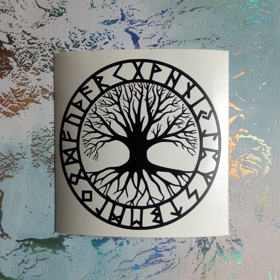 Tree of Life Yggdrasil Elder Futhark Runes Viking Norse Pagan | Etsy