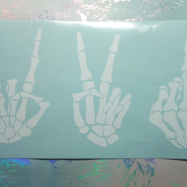 Skeleton Hand Decal - Etsy