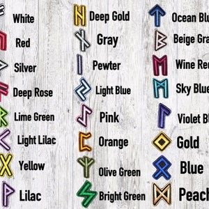 Elder Futhark Alphabet Embroidered Patches | Multiple Sizes/ Multiple ...