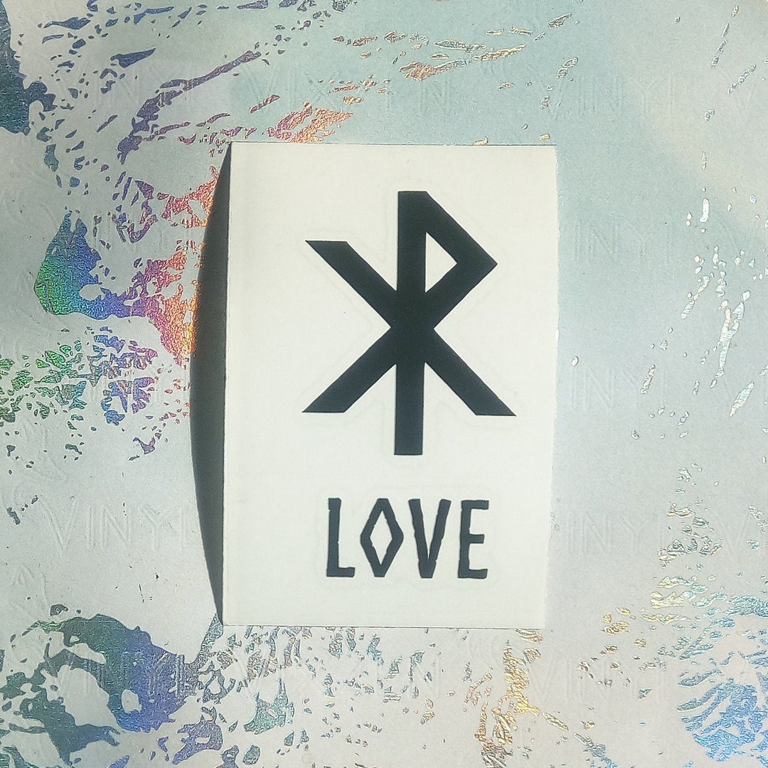 Bind Rune for Love | Bind Runes Permanent Vinyl Decals With Transparent ...