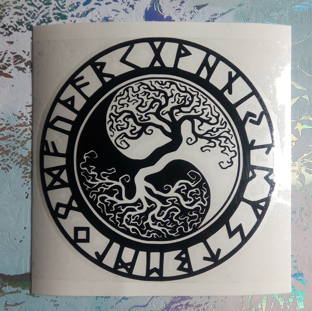 Yggdrasil/ Tree of Life/ Viking/ Norse Vinyl Decal for Laptops/ Tablets ...