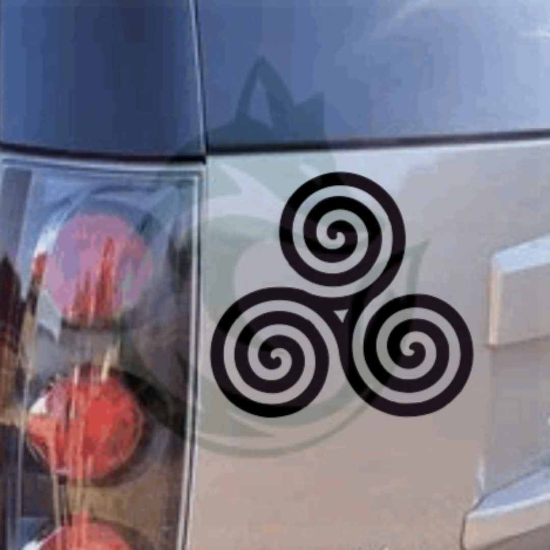 Triskele/ Triple Spiral/ Triskelion Celtic Symbol Vinyl Decal ...