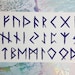 Full Set of Elder Futhark Runes/ Vinyl Decals/ Stickers/ Elder Futhark ...