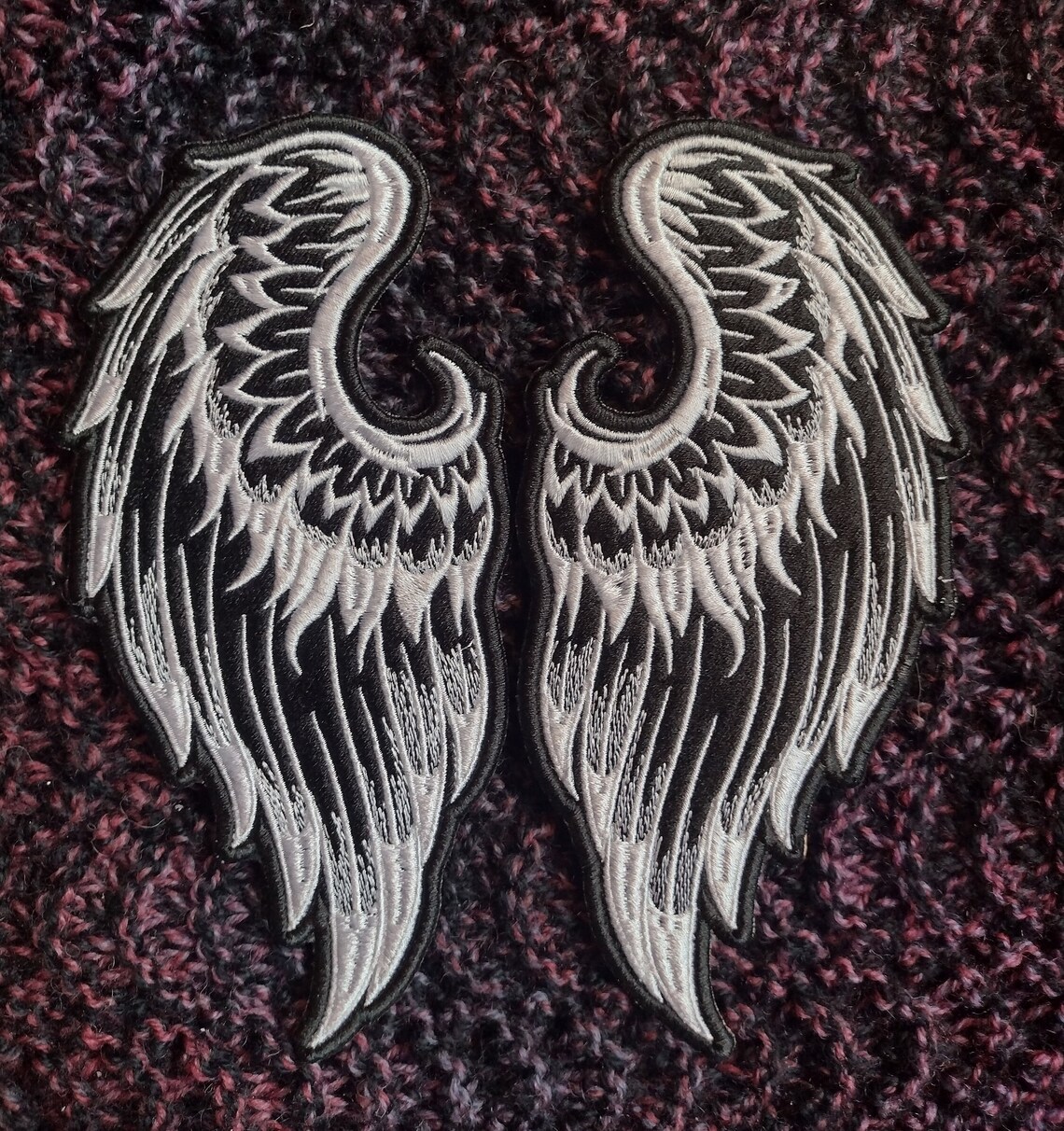 Angel Wing Embroidered Patch | Pair of Angel Wing Patches | Embroidered ...