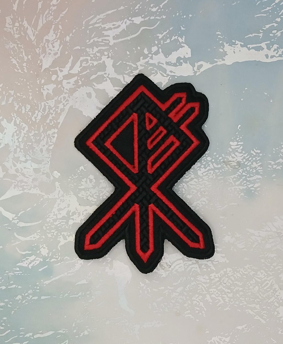 Wolf Bindrune | Embroidered Patch Sew On/ Iron on | Norse Symbol | Rune ...