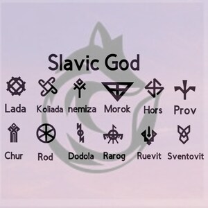 Symbols of the Old Gods/ Traditional Slavic Symbols Vinyl Decal With ...