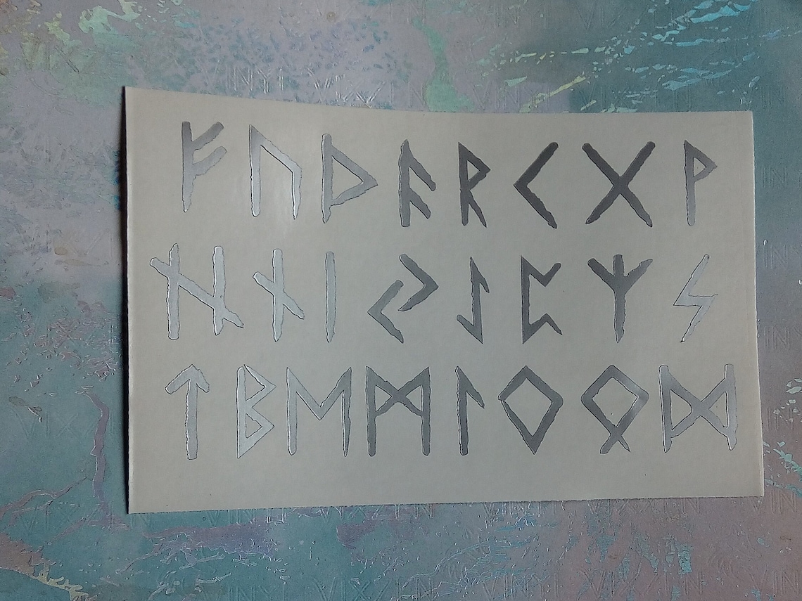 Full Set of Elder Futhark Runes/ Vinyl Decals/ Stickers/ Elder - Etsy ...