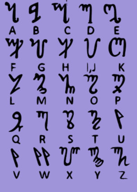 Theban Alphabet Font