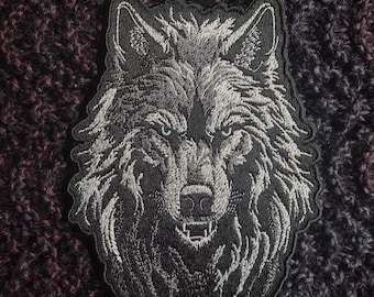 Wolf Patch, Embroidered - Etsy