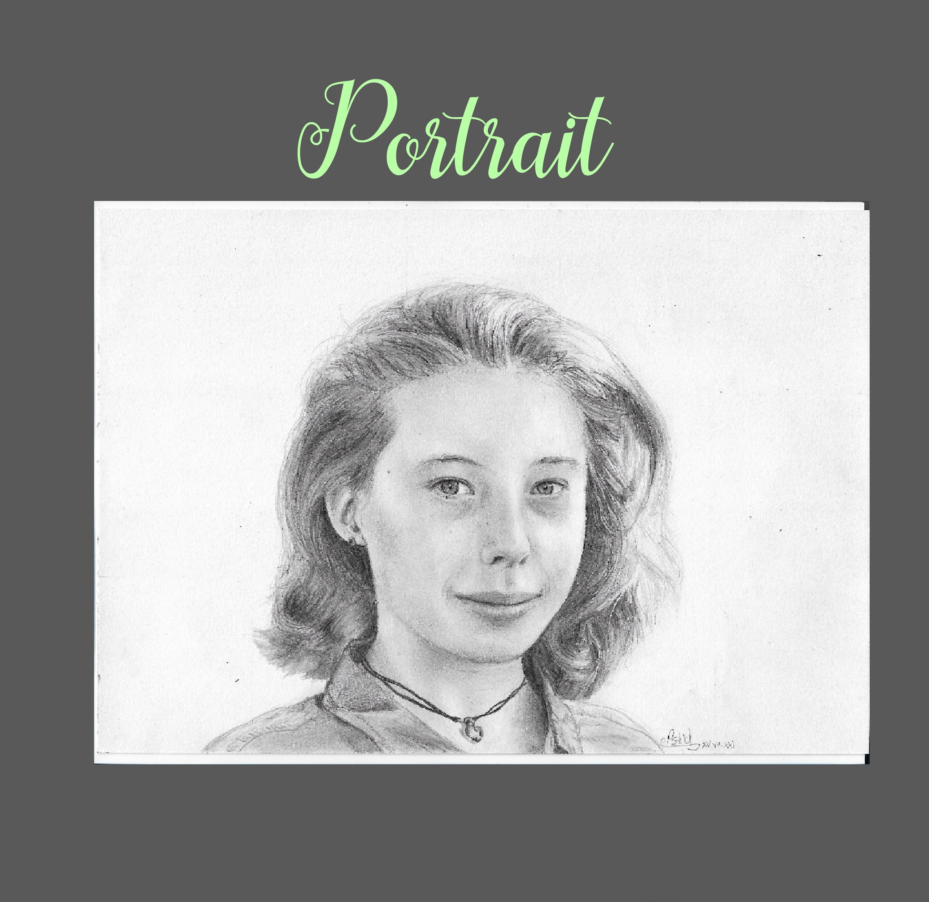 Portrait Drawing/person/pencil/personalized Gift/commissioned Drawing ...