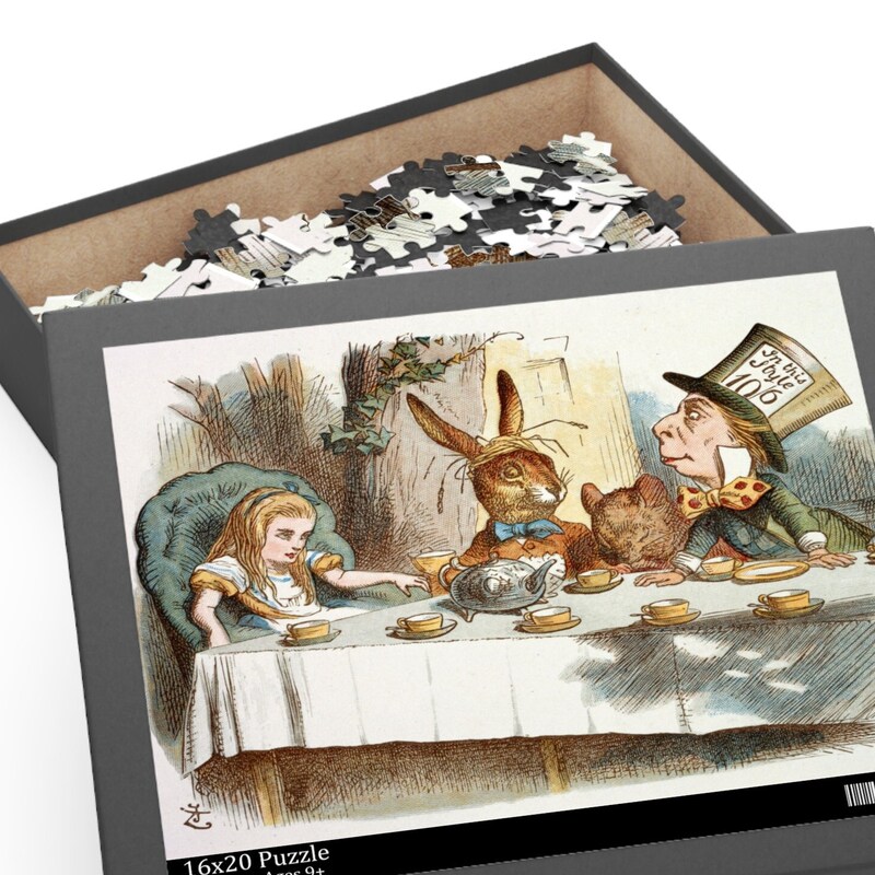 Alice in Wonderland Puzzle - Etsy