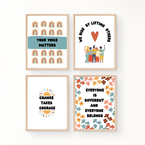 Diversity Acceptance Art - Etsy