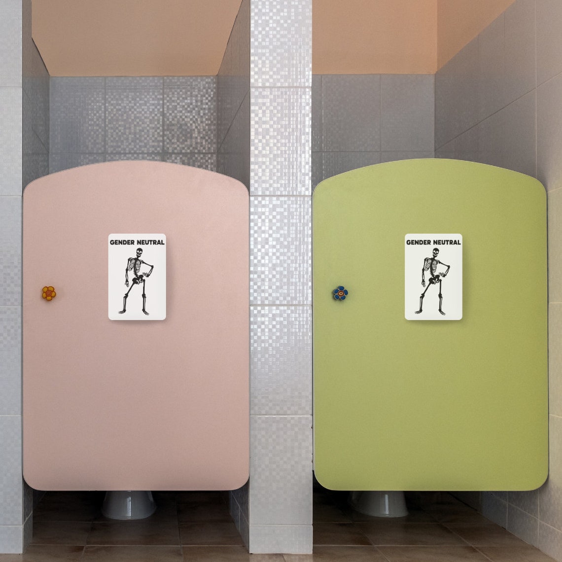 Gender Neutral Bathroom Sign - Restroom Sign - Inclusive Office Decor ...